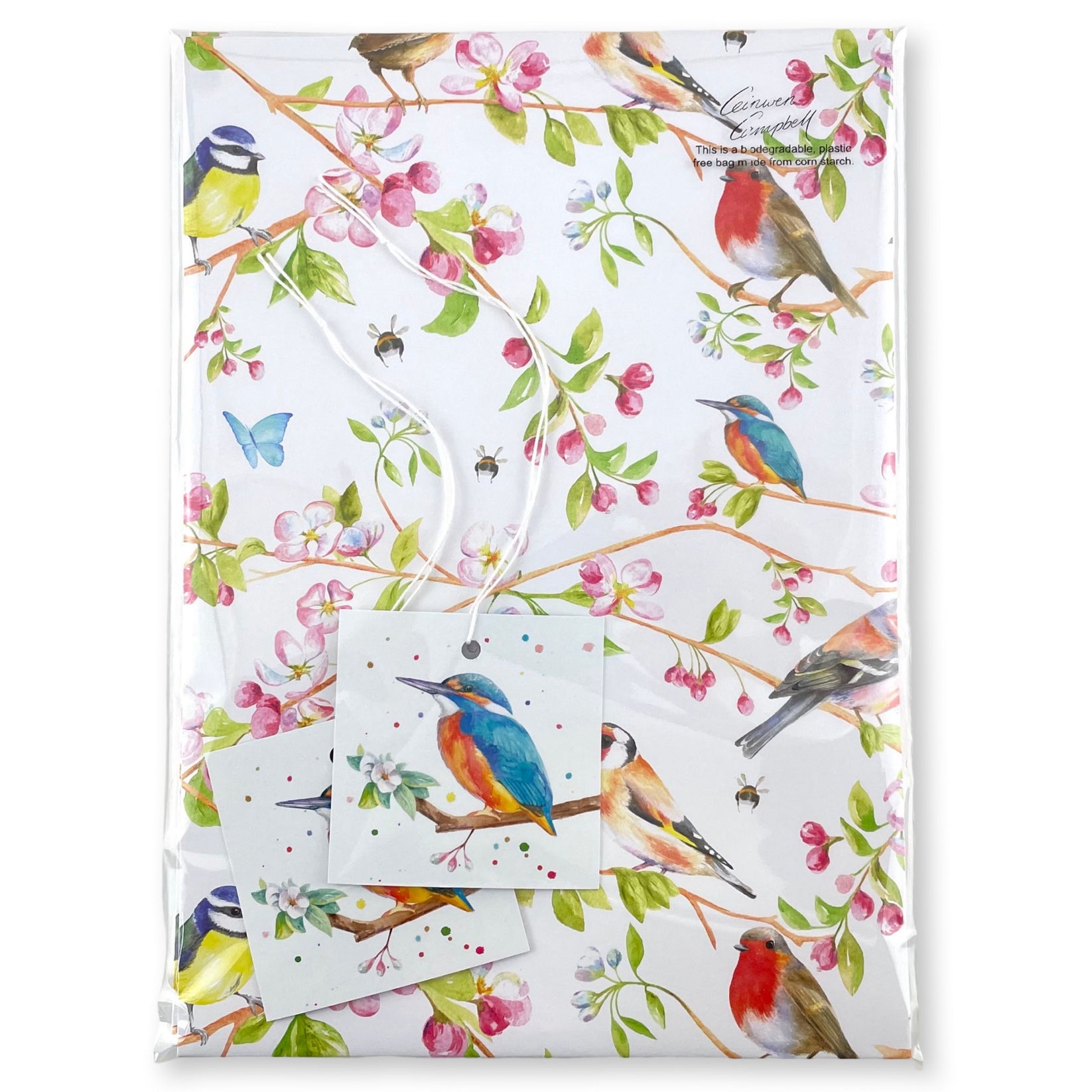 Garden Bird Wrapping Paper | The Arty Penguin