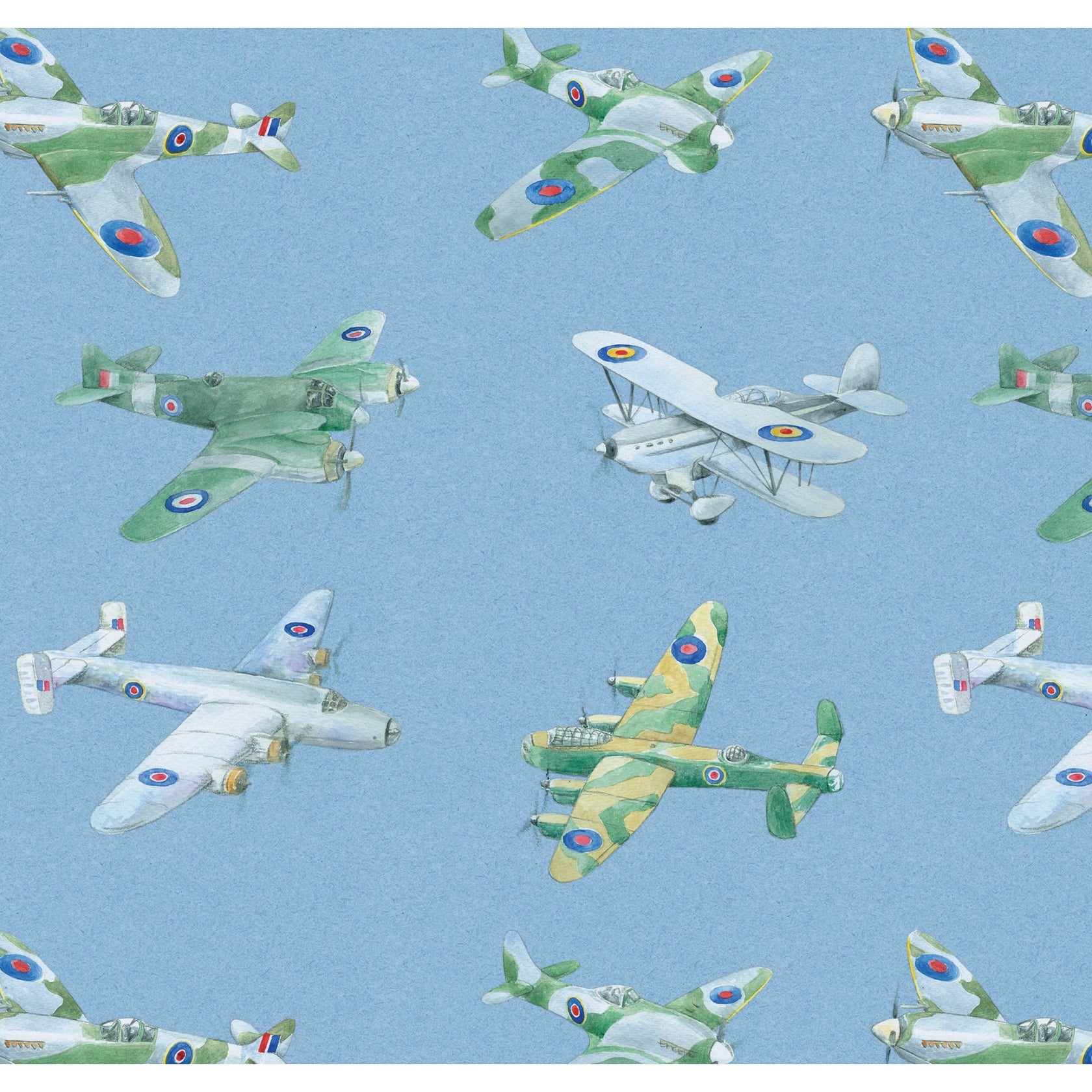 Planes Recycled Wrapping Paper | The Arty Penguin